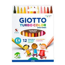 MARCADOR GIOTTO SKIN TONES TURBO COLOR x 12u